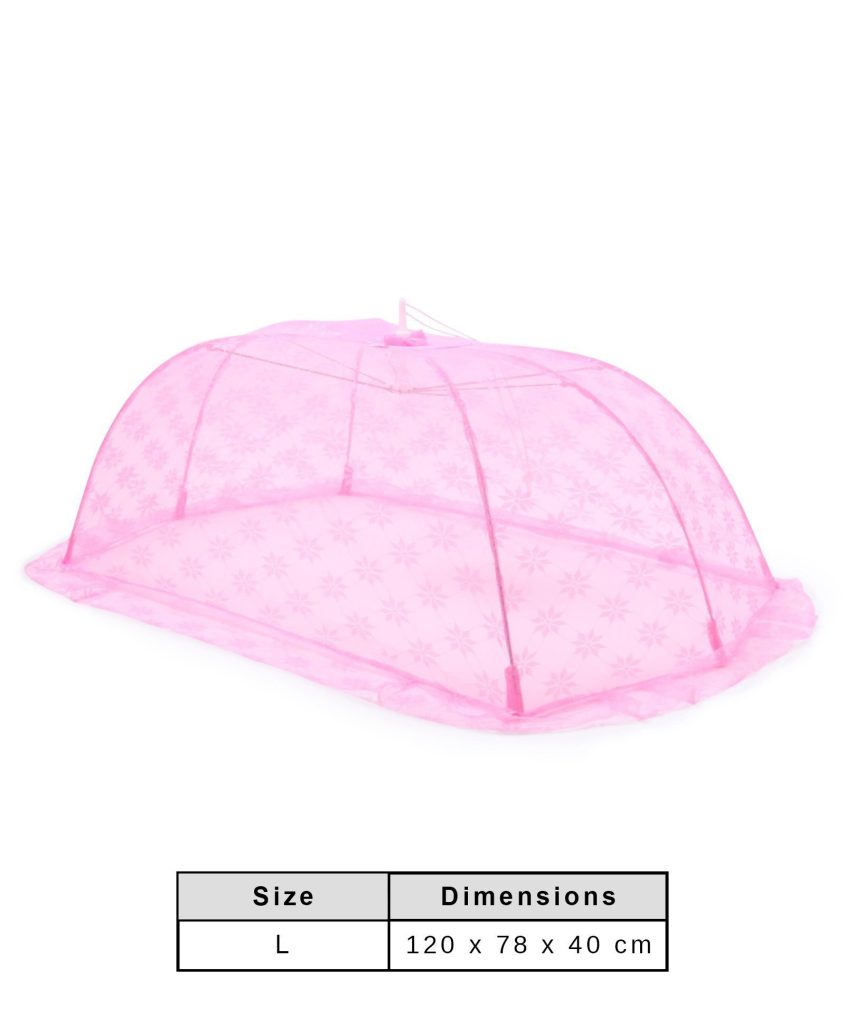 Portable Baby Mosquito Net Large – Pink - Kiddyco